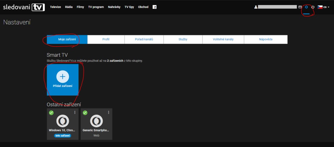 Nastavení SledováníTV/AndroidTV - TeamCity